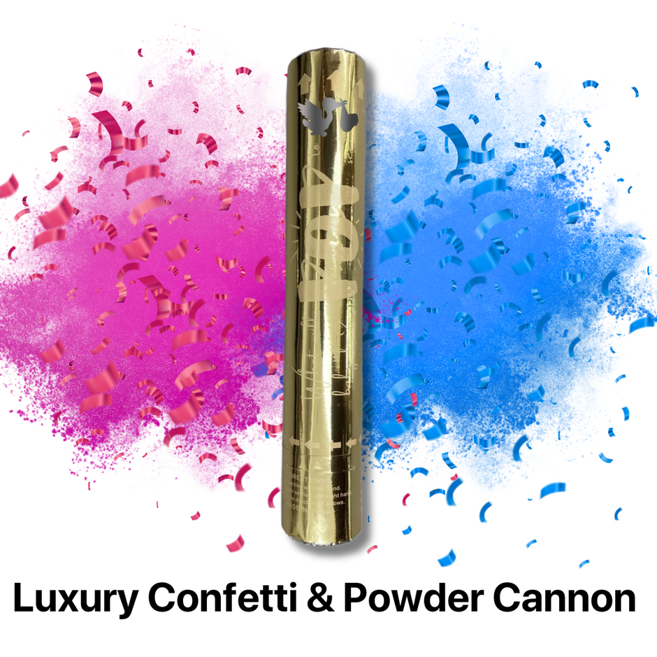 Gender Reveal Cannons | Confetti & Powder Cannons for Reveals – Gender ...