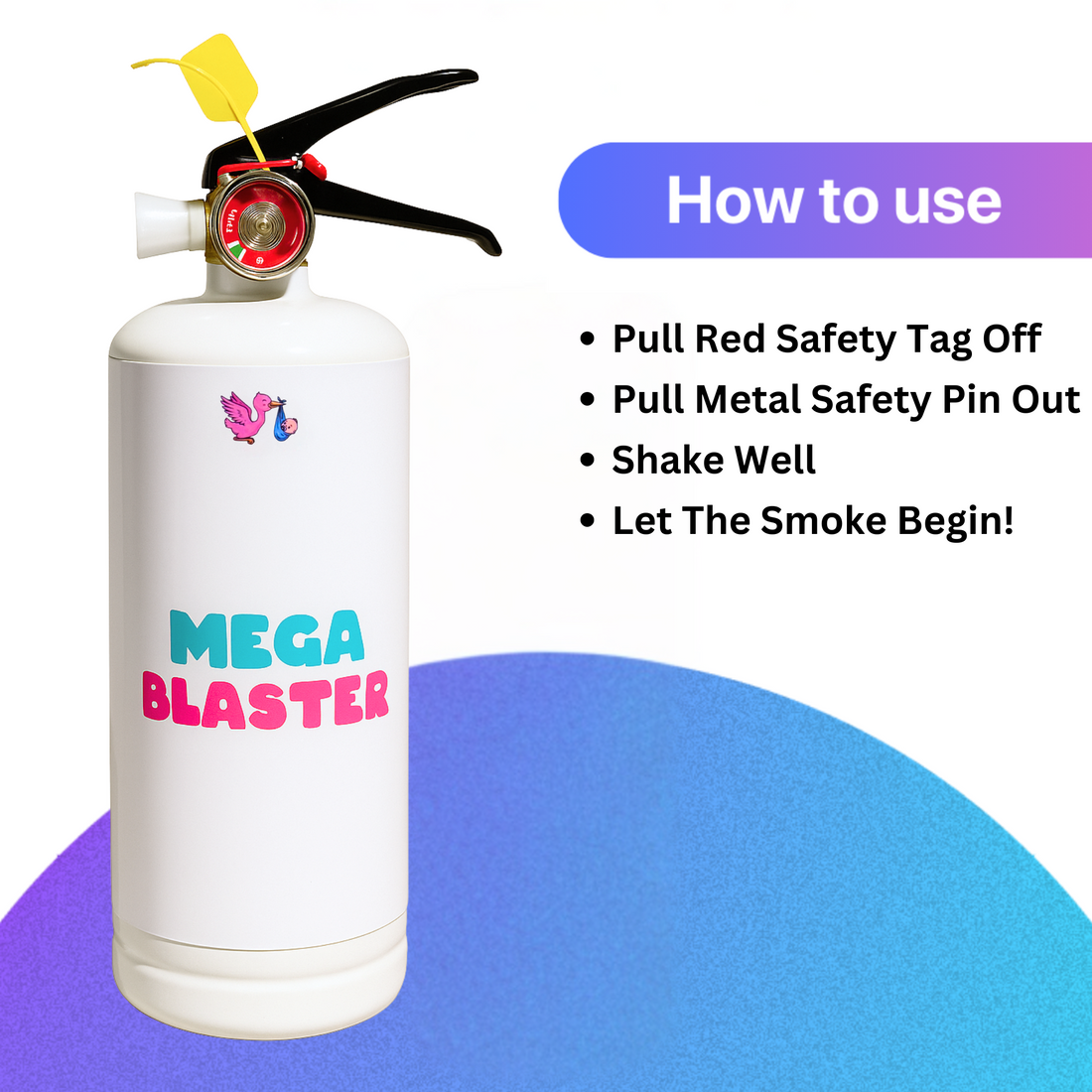 Gender Reveal Double MEGA Powder Blaster 1.2KG | Pink & Blue Reveal ...